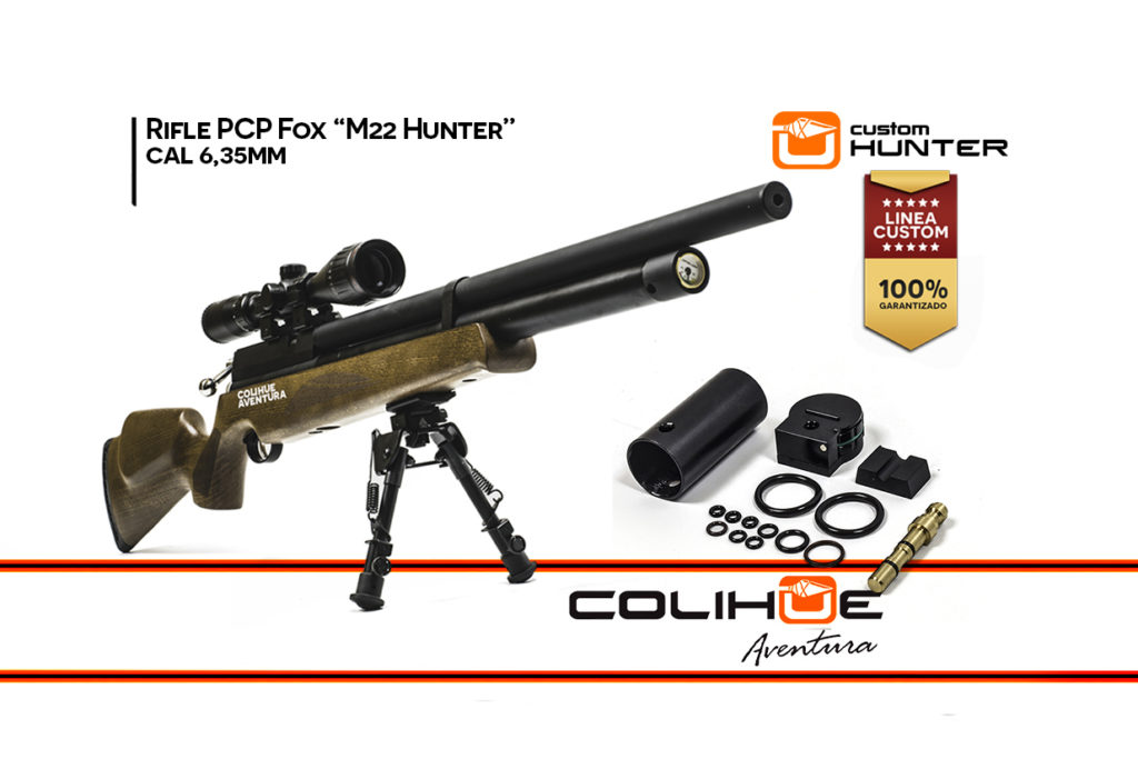 Rifle PCP Fox M22 Hunter cal 6.35mm - Colihue Aventura