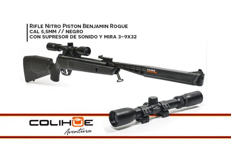 Rifle Nitro Pistón Benjamin Rogue cal 5,5mm // con mira - Colihue Aventura