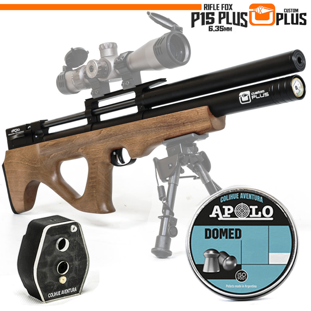 Rifle PCP Fox P15 Plus // cal 6,35mm - Colihue Aventura