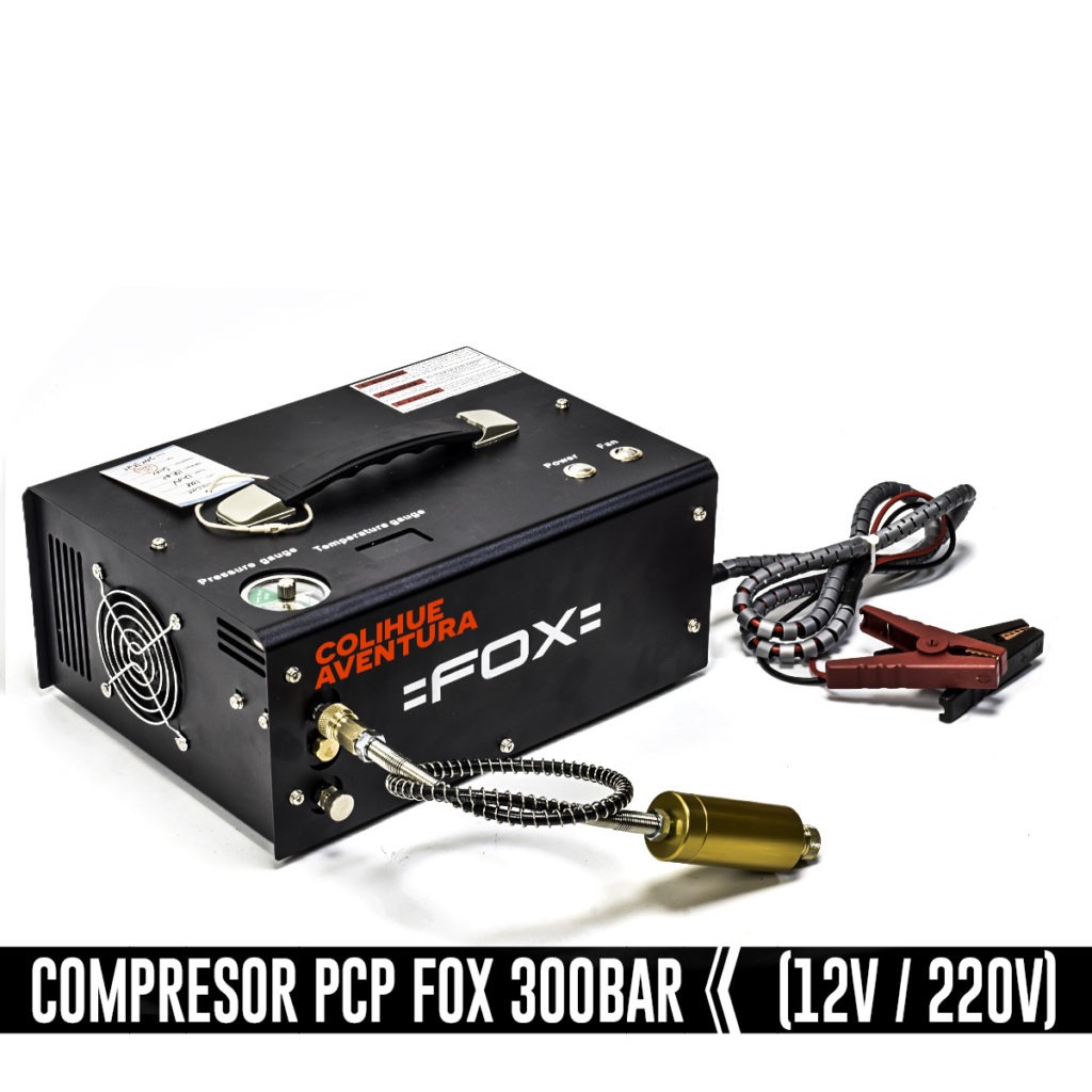 Compresor PCP Fox 300bar // 12-220 volt // Mod. 2021 - Colihue Aventura