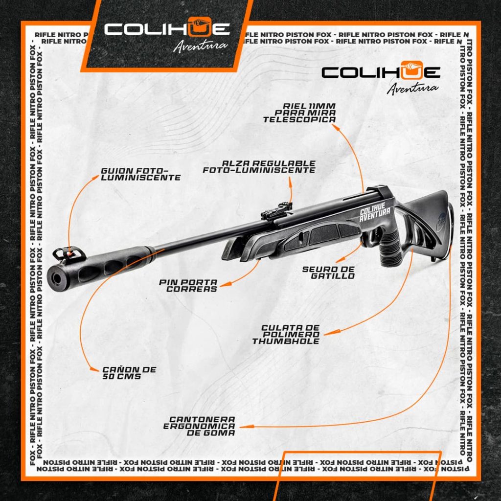 Rifle Fox Gr1600 - Terminator - Nitro Piston - 5.5mm - Colihue Aventura