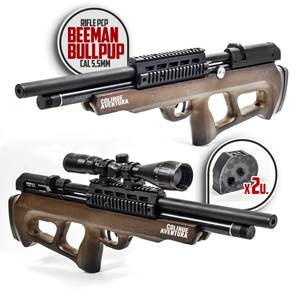 Rifle PCP Beeman Bullpup - cal 5,5mm - Colihue Aventura