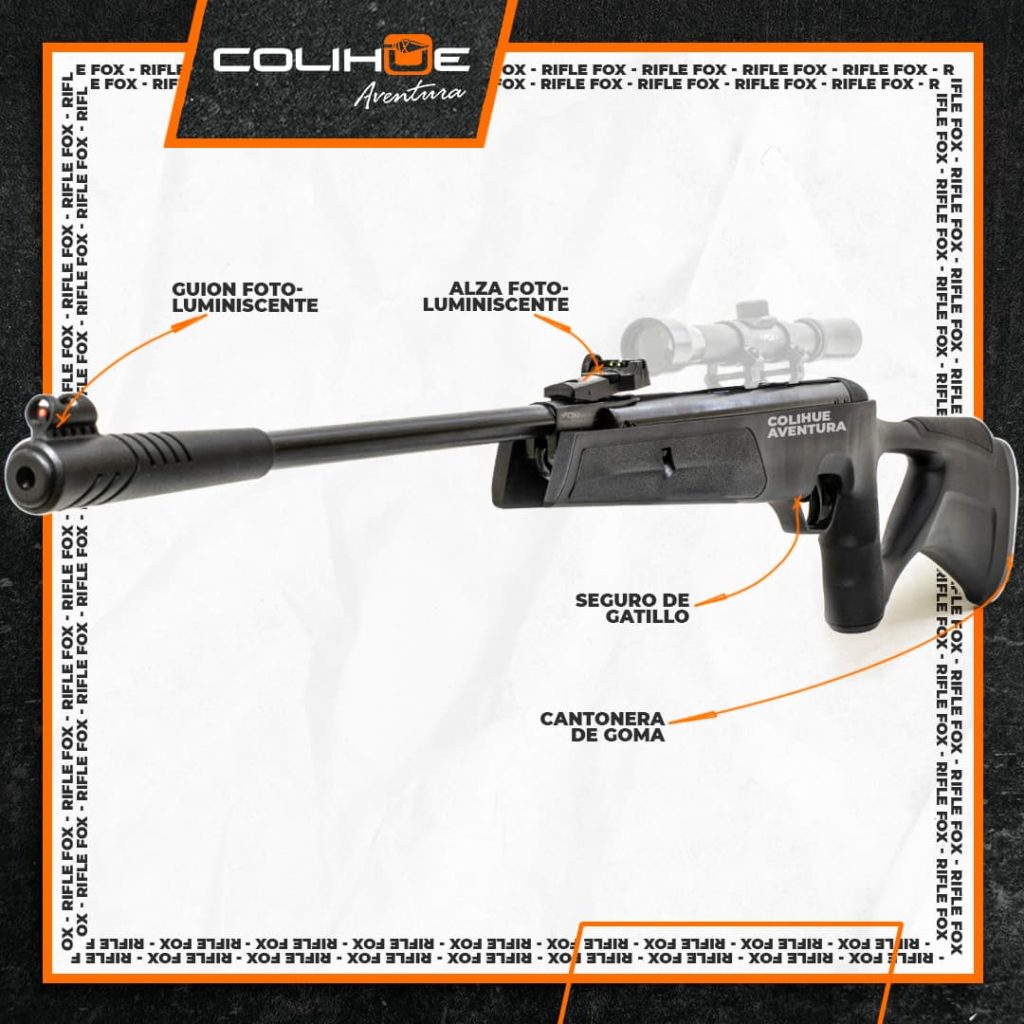 Rifle Nitro Piston Fox Bravo (cal 5,5mm) - Colihue Aventura