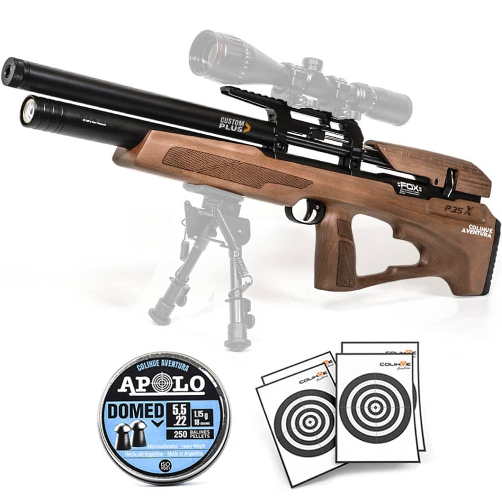 Rifle PCP Fox Raptor - cal 5,5mm (Custom Plus) - Colihue Aventura