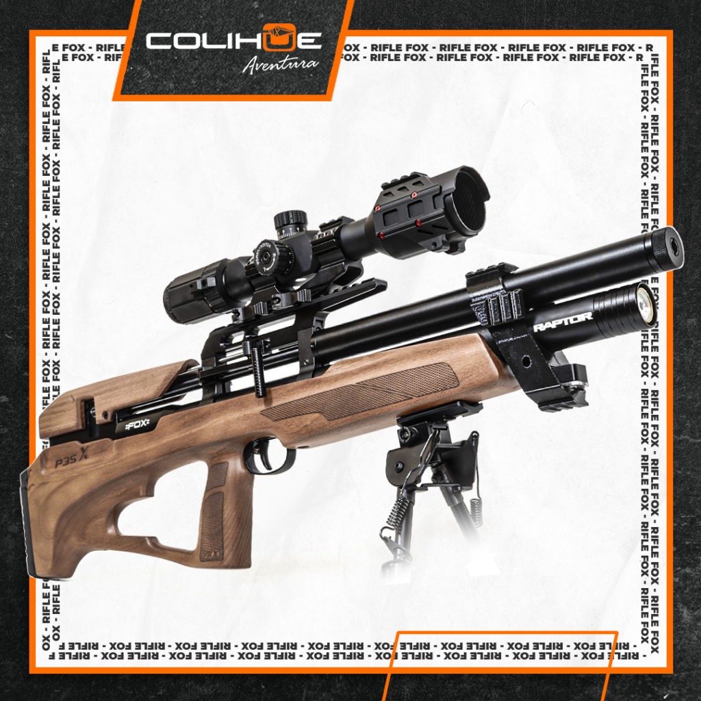 Rifle PCP Fox Raptor cal 6,35mm - Custom Plus - Colihue Aventura
