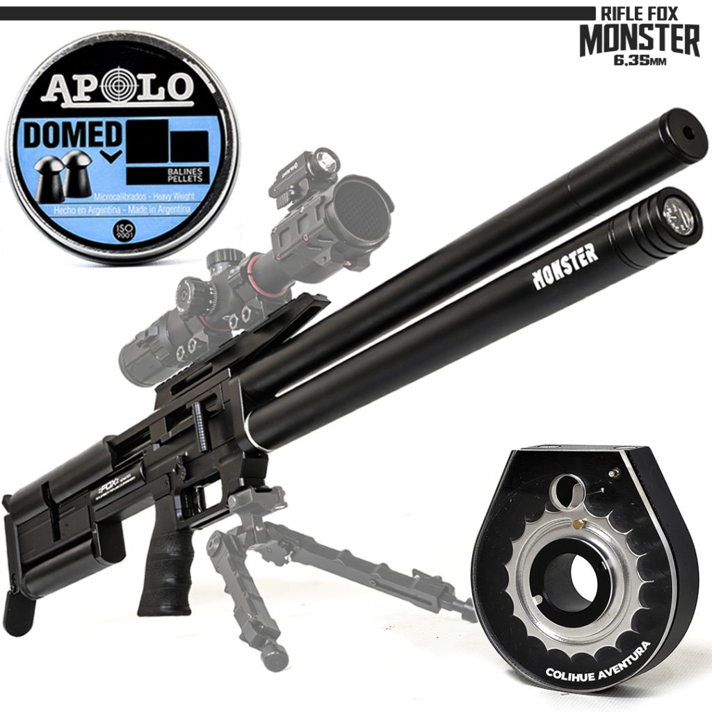Rifle PCP Fox Monster (cal 6,35mm) - Colihue Aventura